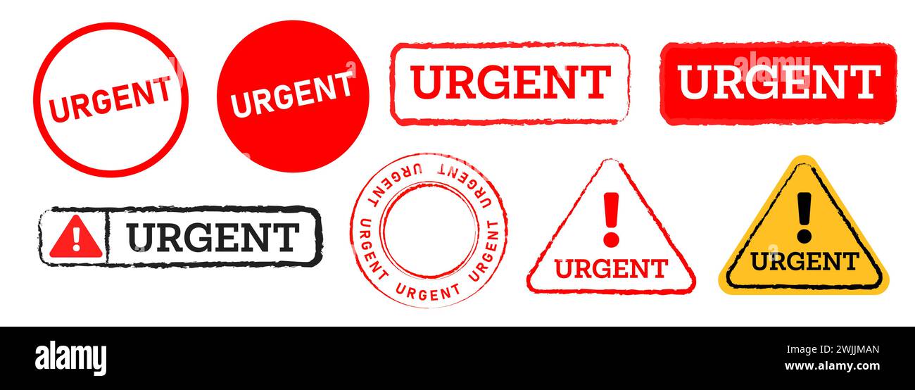 text urgent red square circle triangle stamp label sticker sign ...