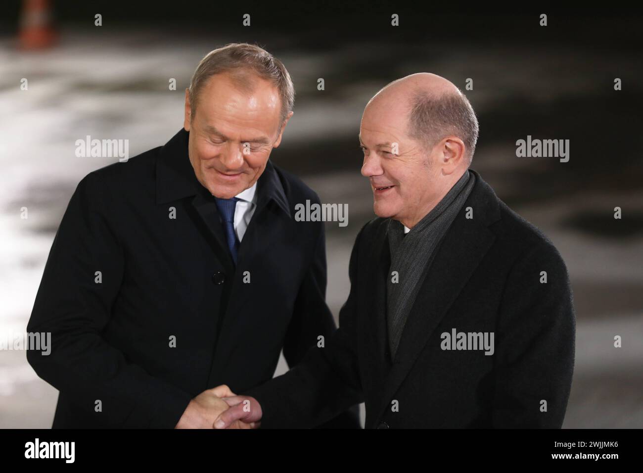 Berlin, Deutschland, 12.02.2024: Bundeskanzleramt: Empfang des ...