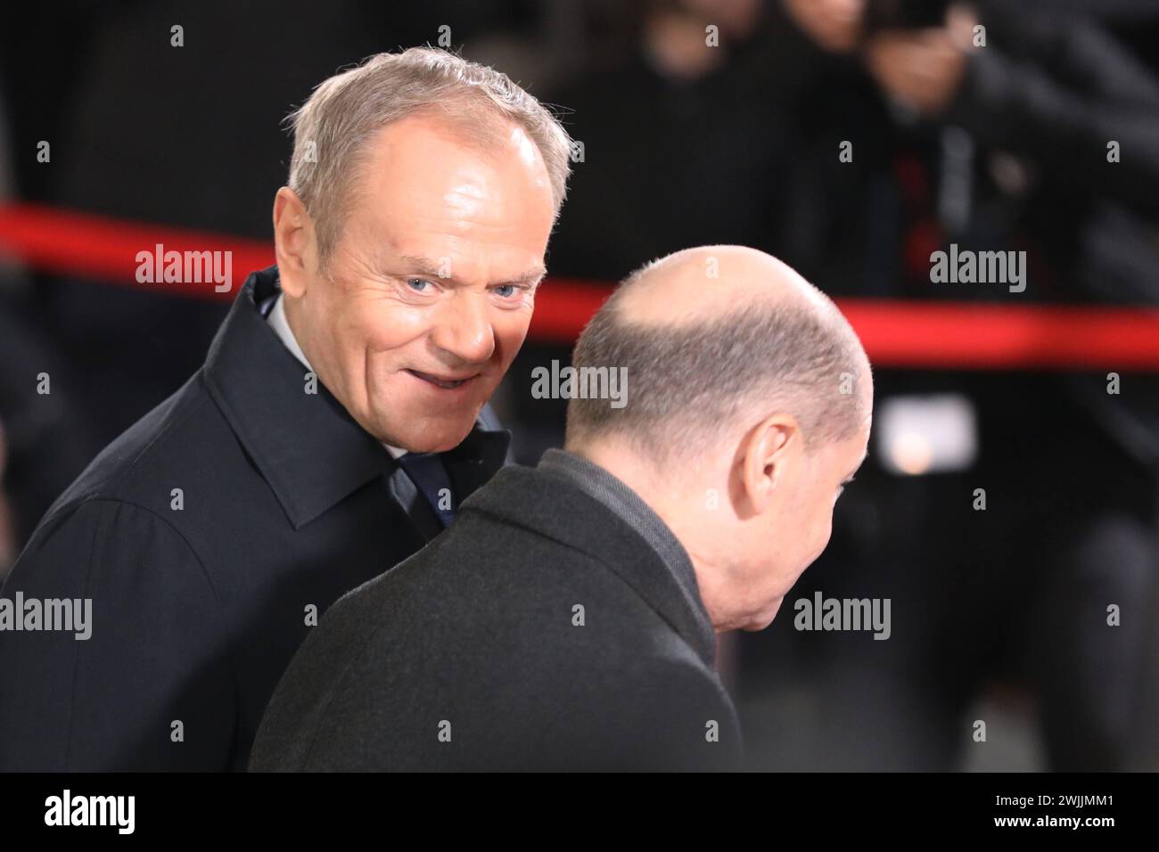 Berlin, Deutschland, 12.02.2024: Bundeskanzleramt: Empfang des ...
