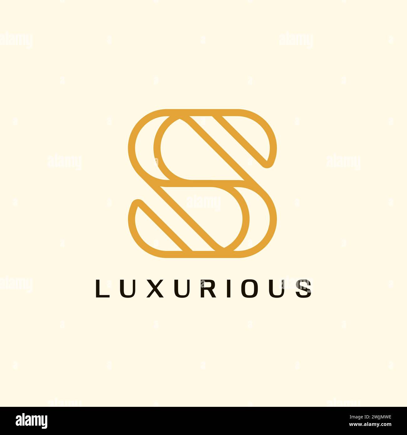 Simple geometric letter s luxury logo design Stock Vector Image & Art ...