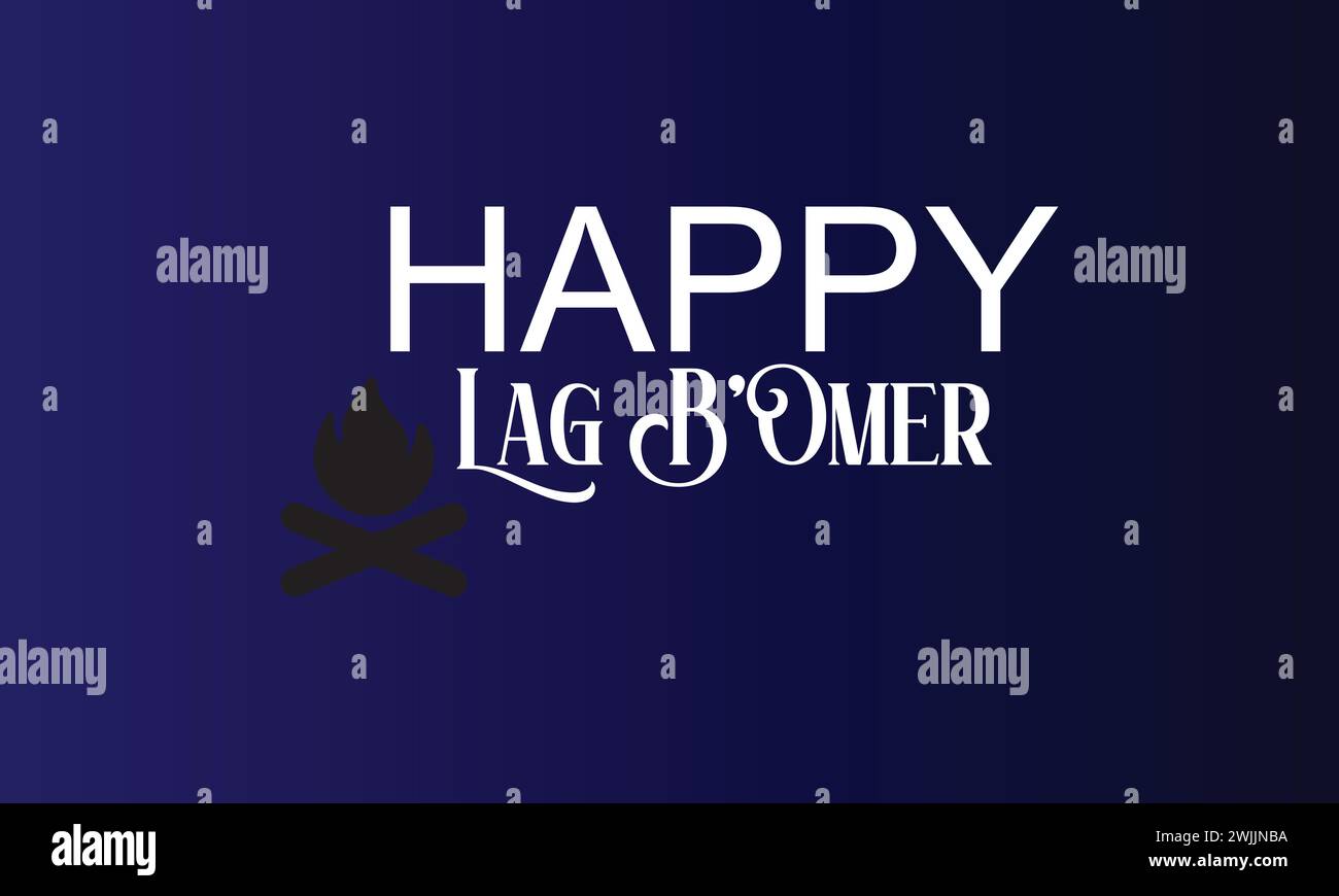 Happy Lag BOmer Stylish text illustration design Stock Vector Image & Art - Alamy