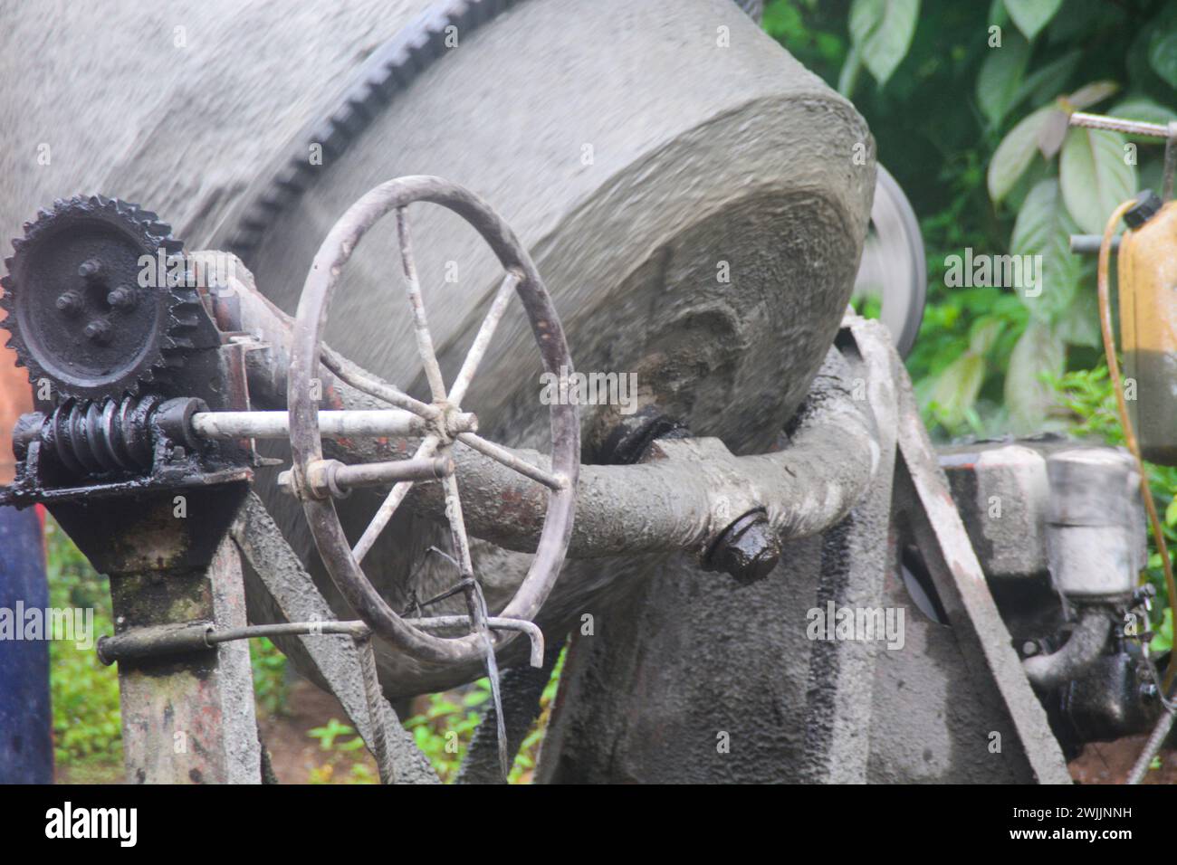 Photo of building material mixer, modern heavy equipment for ...