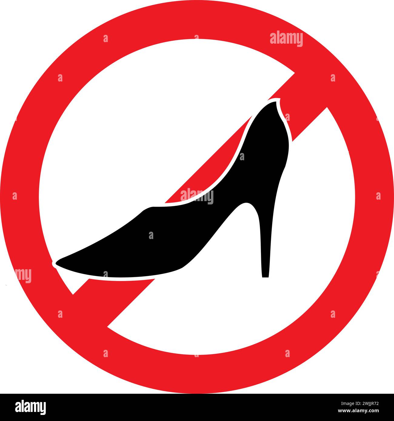 Woman in black high Stock Vector Images - Alamy