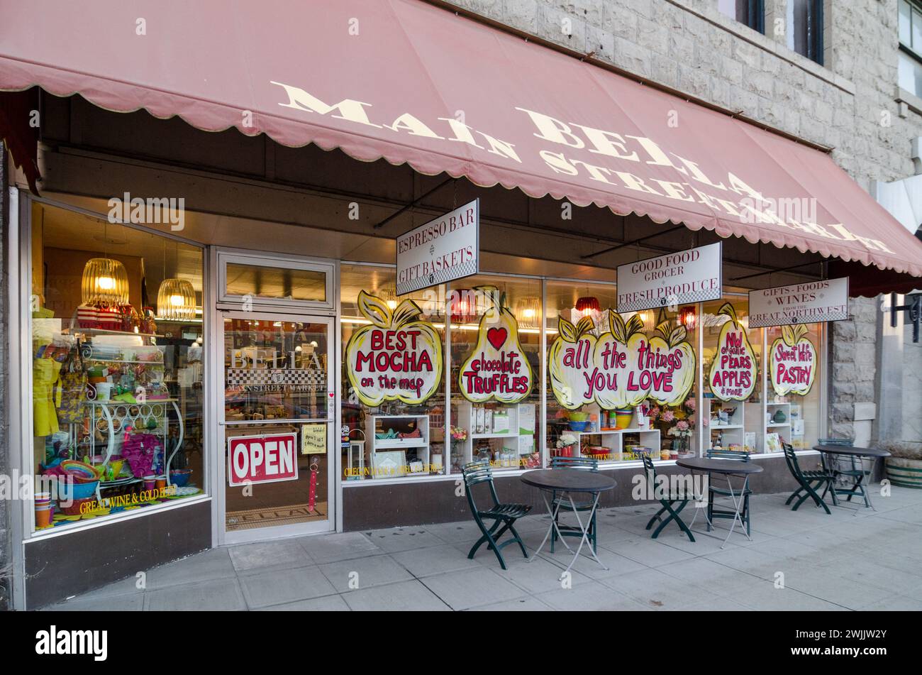 Bella Main Street Market in Baker City, Oregon Stock Photo - Alamy