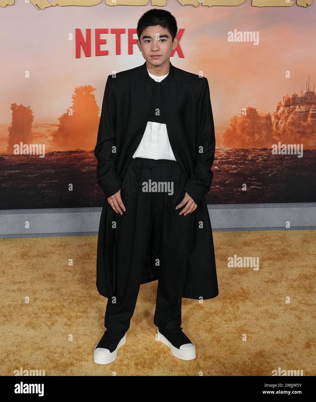 Los Angeles, USA. 15th Feb, 2024. Gordon Cormier arrives at the Netflix ...