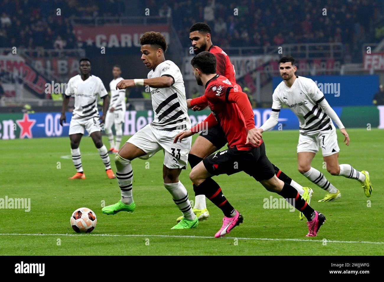 Milan, France. 15th Feb, 2024. © PHOTOPQR/OUEST FRANCE/Marc OLLIVIER ...