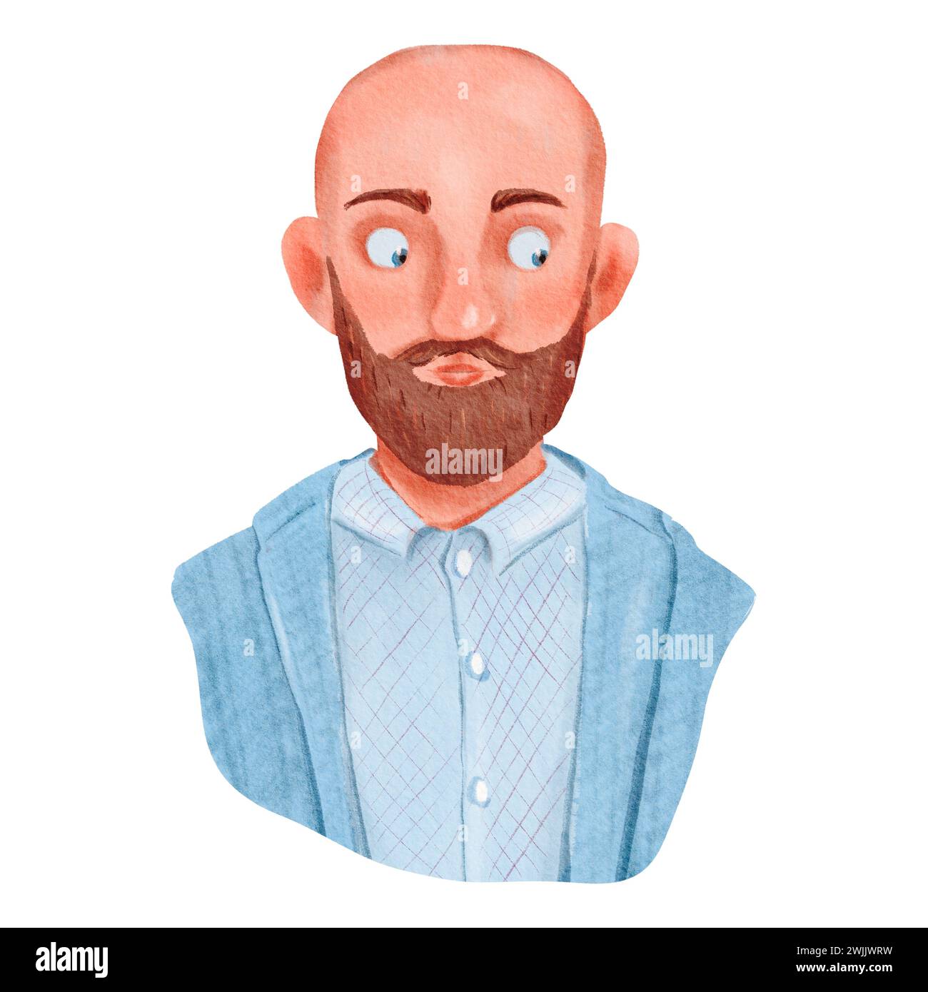 Beard business man neck Cut Out Stock Images & Pictures - Alamy