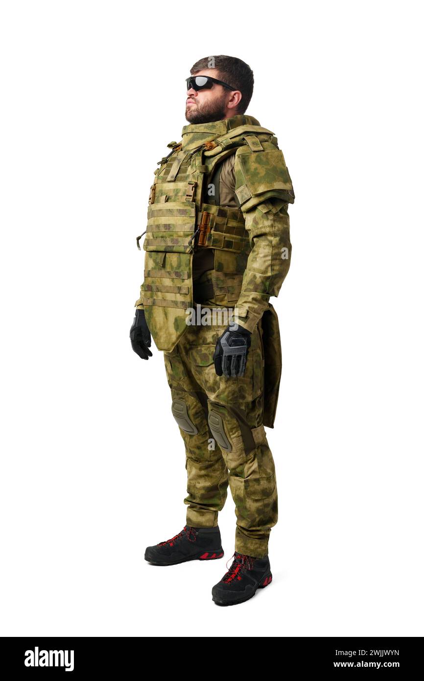 Confident soldier in military uniform Cut Out Stock Images & Pictures ...