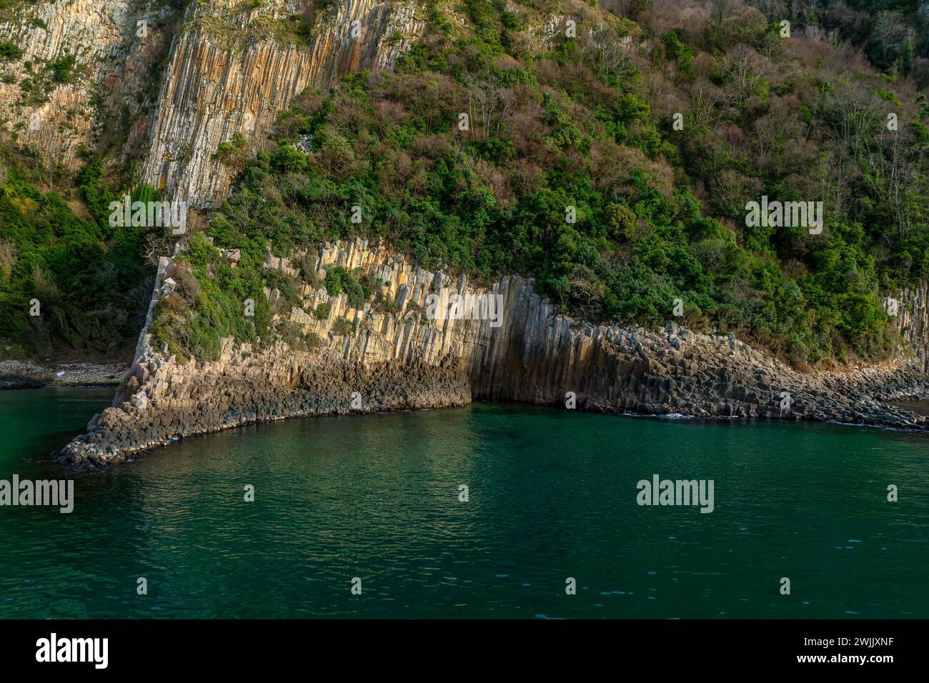 Lava columns formed 80 million years ago as a result of the cooling and ...
