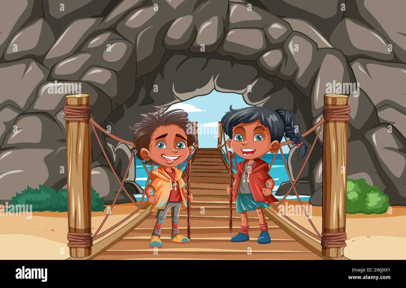 Adventure trail children Stock Vector Images - Alamy