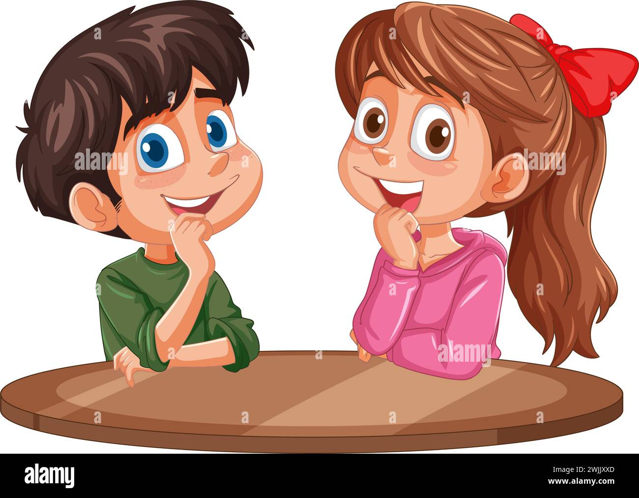 Conversation pleasant Stock Vector Images - Alamy