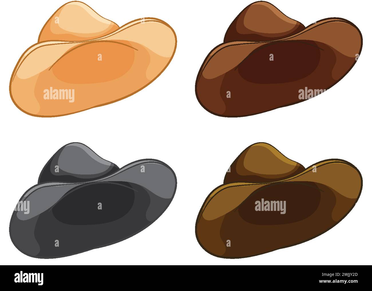 Cowboy themed vector vectors Stock Vector Images - Alamy