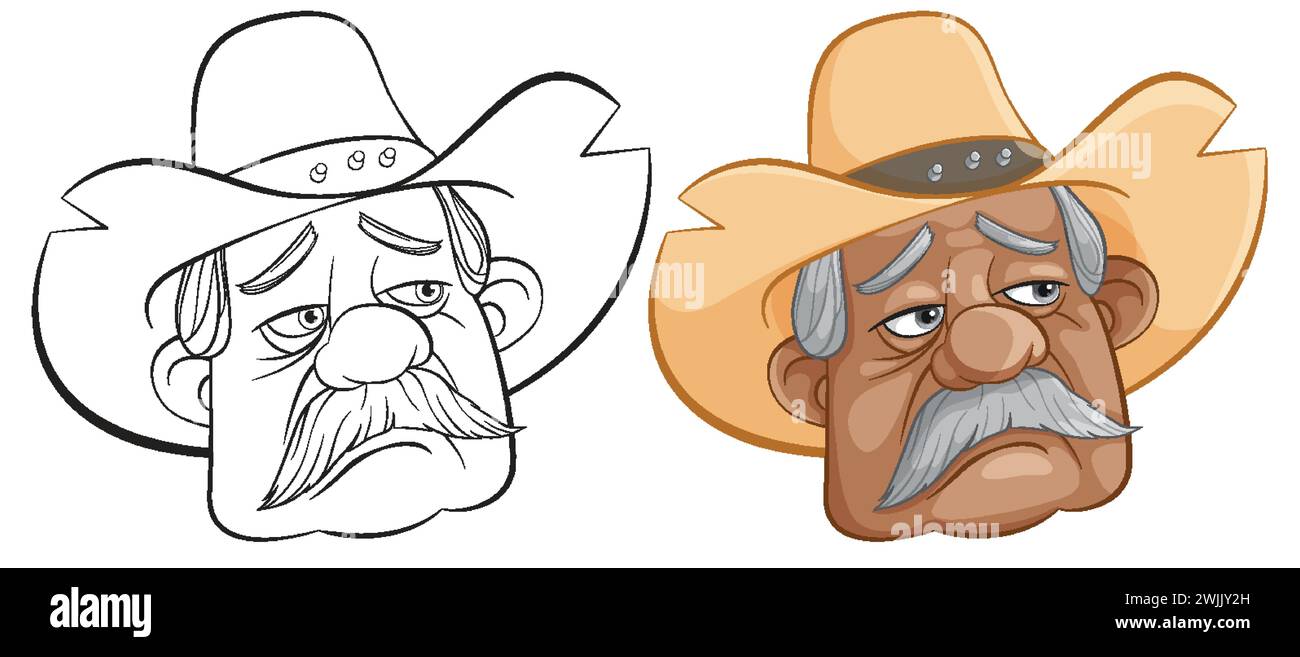 Grizzled face Cut Out Stock Images & Pictures - Alamy