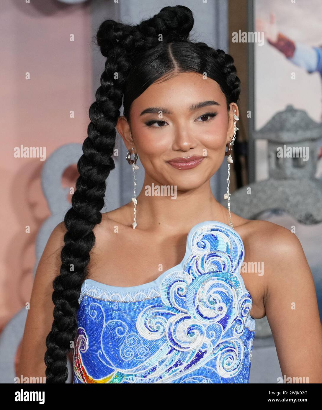 Los Angeles, USA. 15th Feb, 2024. Kiawentiio Tarbell arrives at the ...