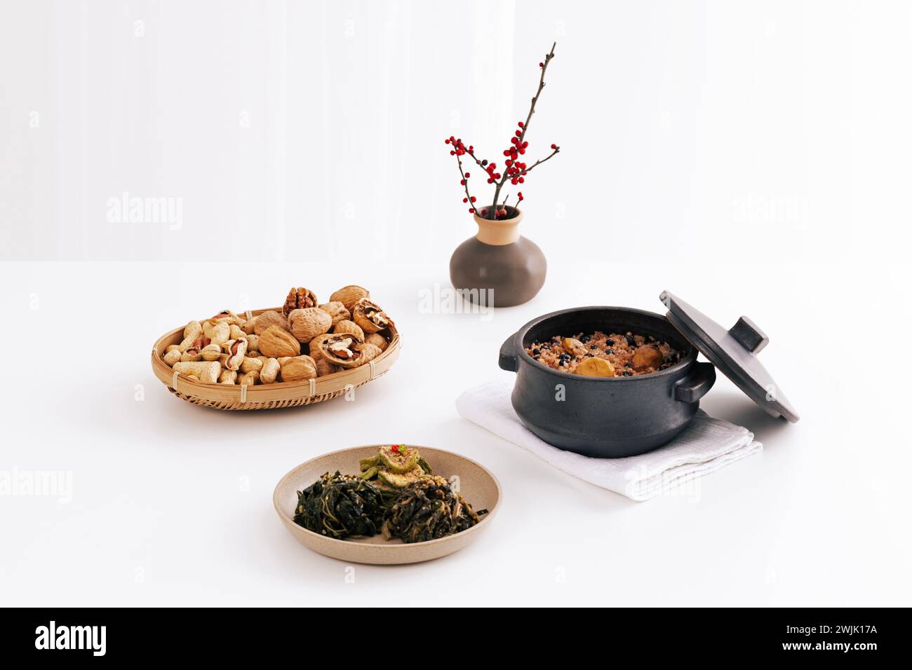 There are several vegetables and five grain rice that are eaten during ...