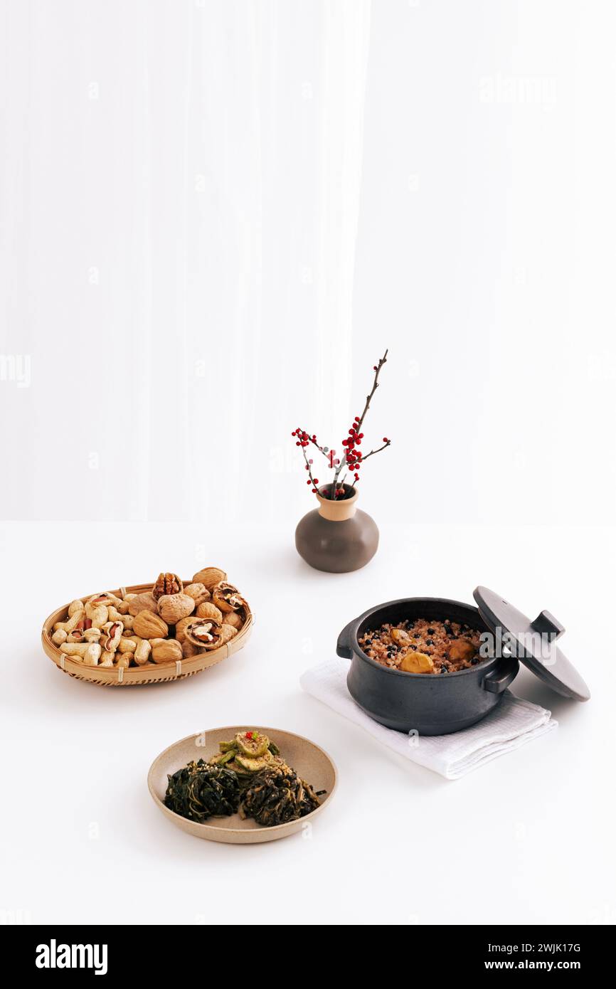 There are several vegetables and five grain rice that are eaten during ...