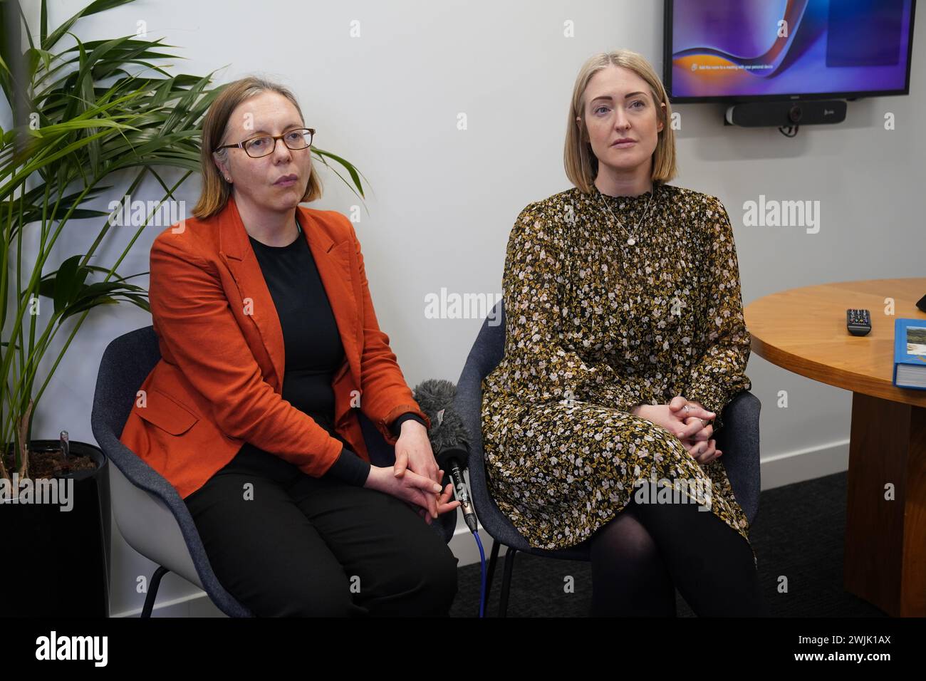 Emily Slater, the CEO of the Mindfulness in Schools Project (left) with ...