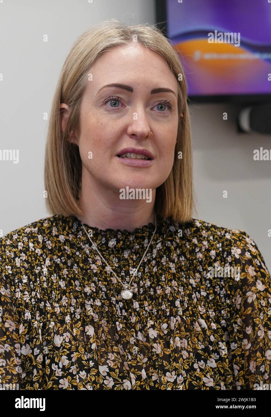 Esther Ghey, the mother of murdered teenager Brianna Ghey, speaking to ...