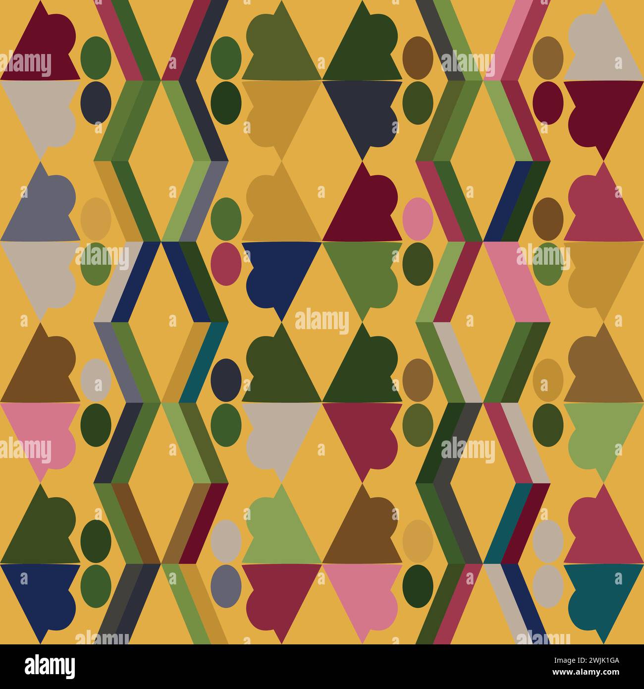 Modern abstract geometric seamless pattern. Vector illustration Stock ...