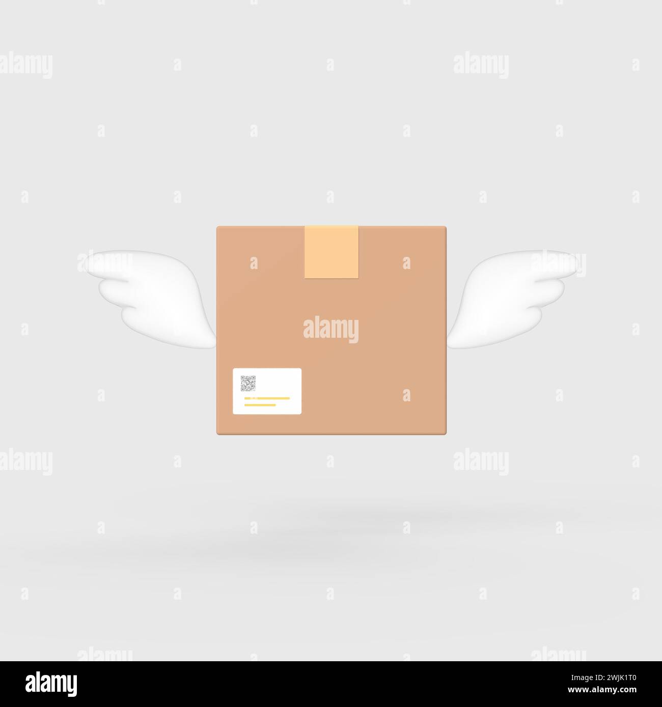 a winged delivery box Stock Photo - Alamy