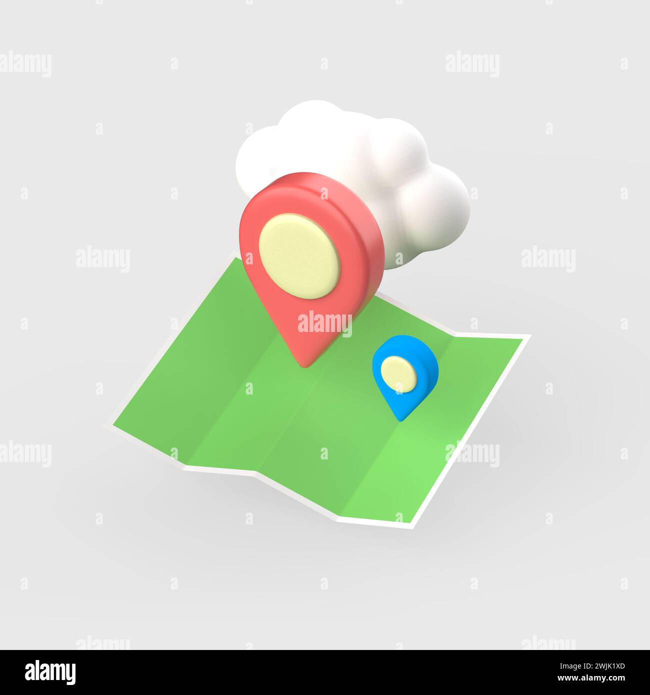 Map Location Icon Stock Photo - Alamy