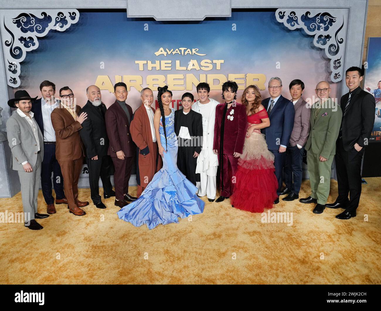 Los Angeles, USA. 15th Feb, 2024. (L-R) AVATAR: THE LAST AIRBENDER Cast ...