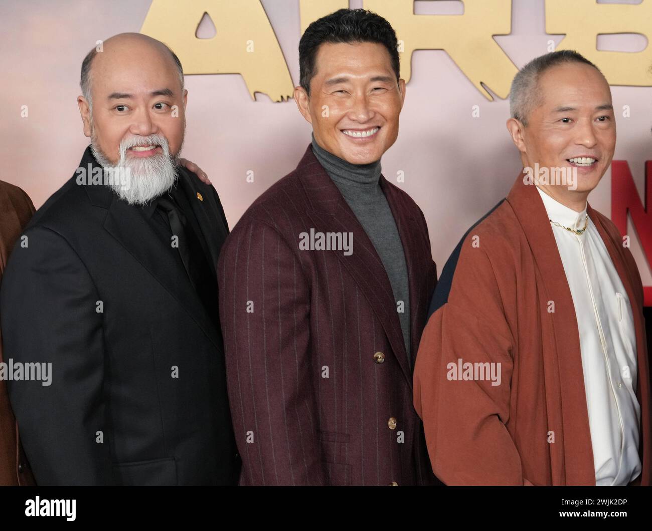 Los Angeles, USA. 15th Feb, 2024. (L-R) Paul Sun-Hyung Lee, Daniel Dae Kim, Ken Leung at the ...