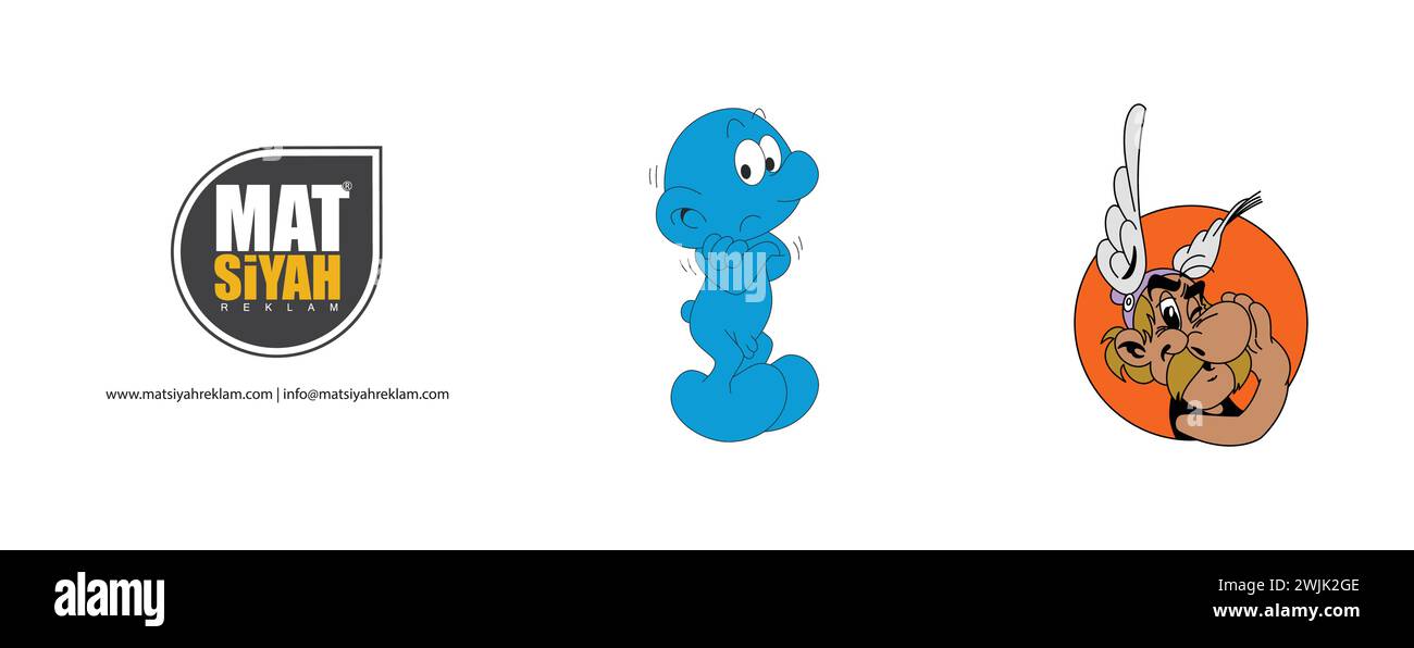 Asterix the gaul logo hi-res stock photography and images - Alamy