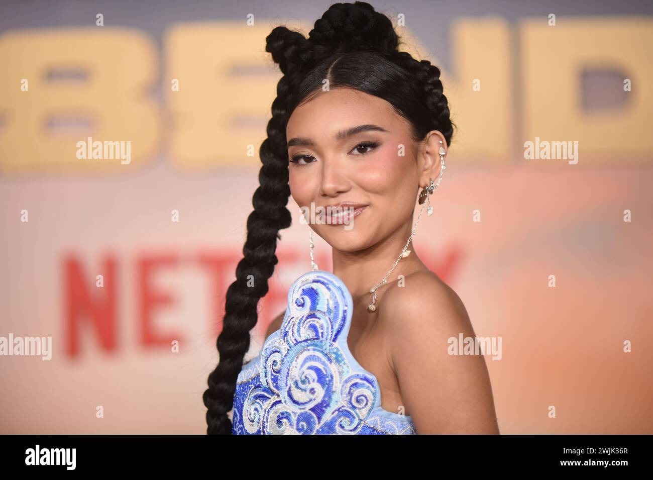 Kiawentiio Tarbell arrives at the premiere of "Avatar: The Last ...