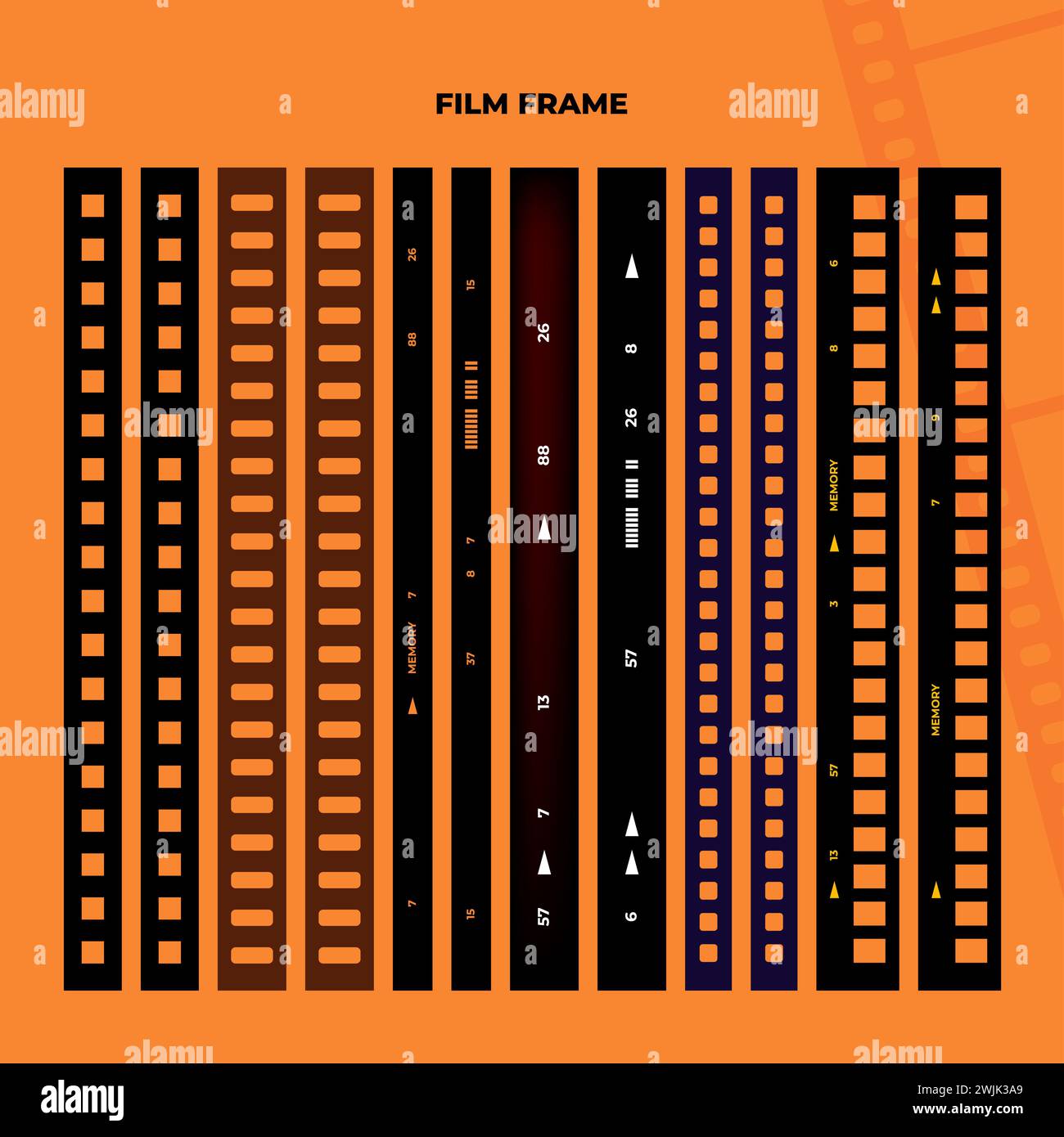Camera film frame Stock Photo - Alamy