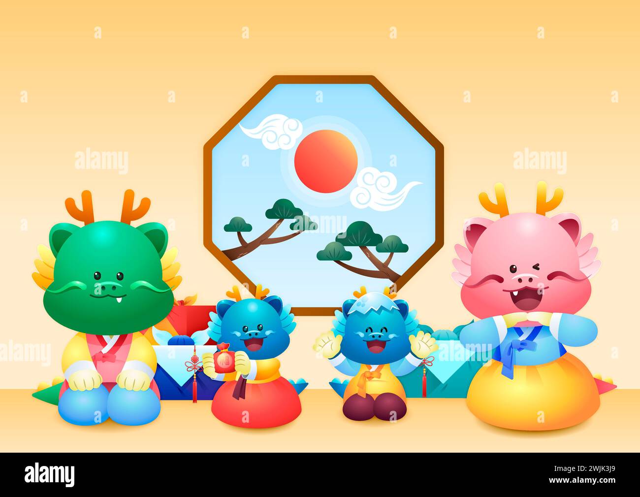 Hanbok bowing hi-res stock photography and images - Alamy