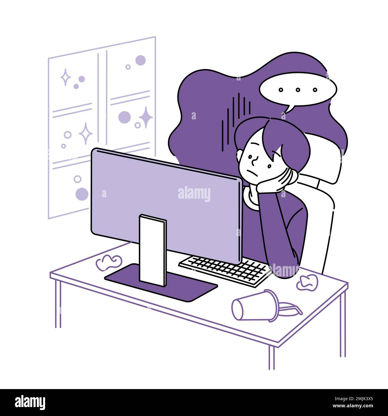 Girl staring at boy Cut Out Stock Images & Pictures - Alamy