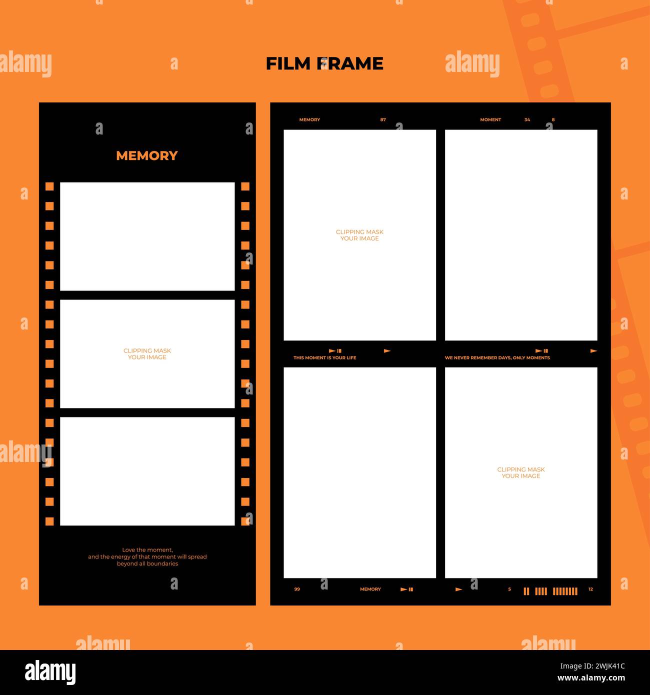 Camera film frame Stock Photo - Alamy