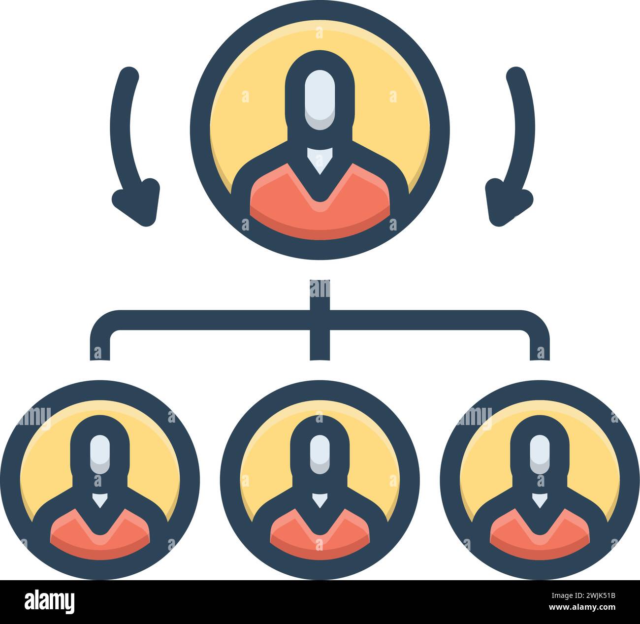 Icon for organizational,supervisory Stock Vector Image & Art - Alamy