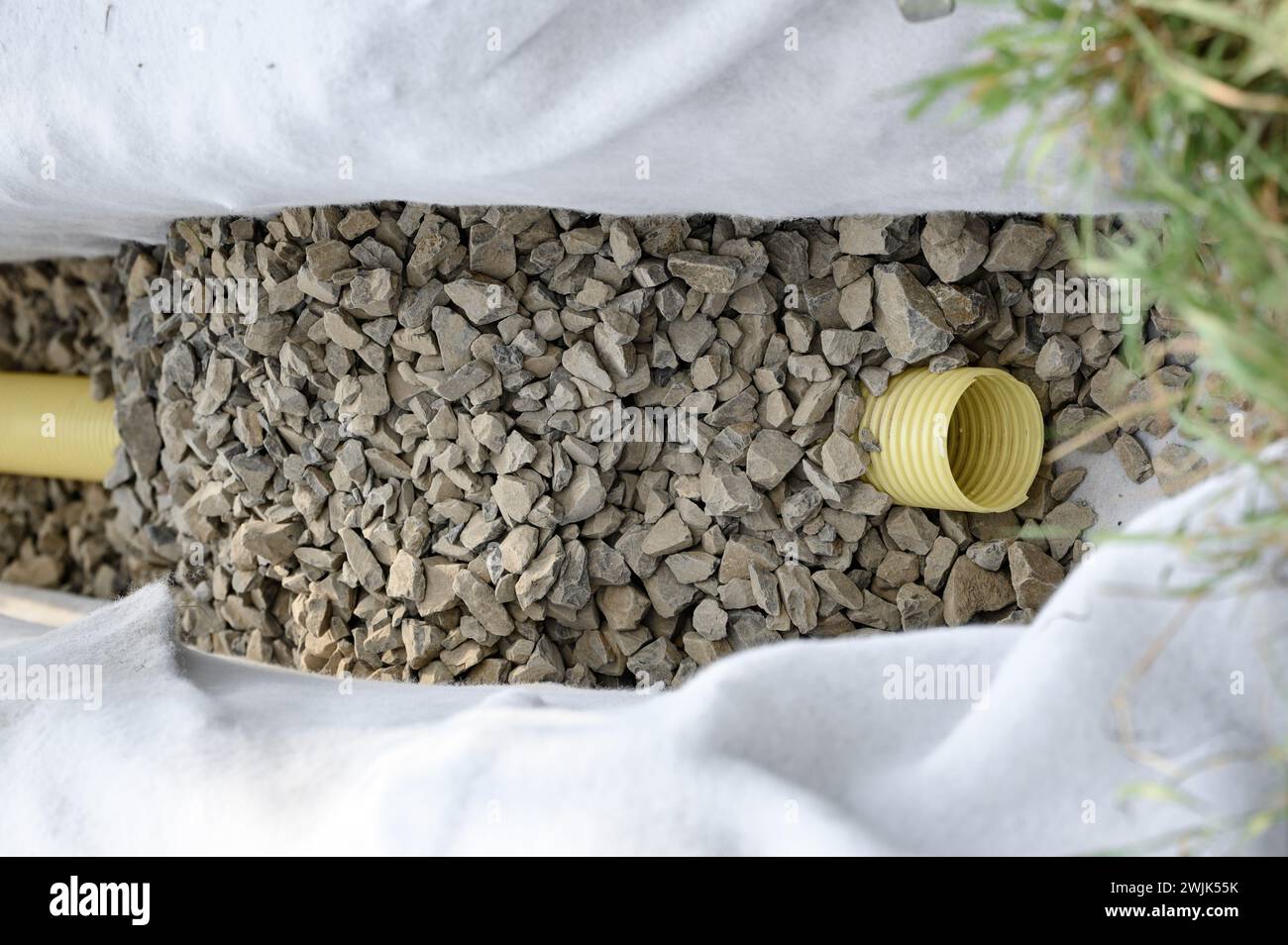 Installing underground conduit hi-res stock photography and images - Alamy