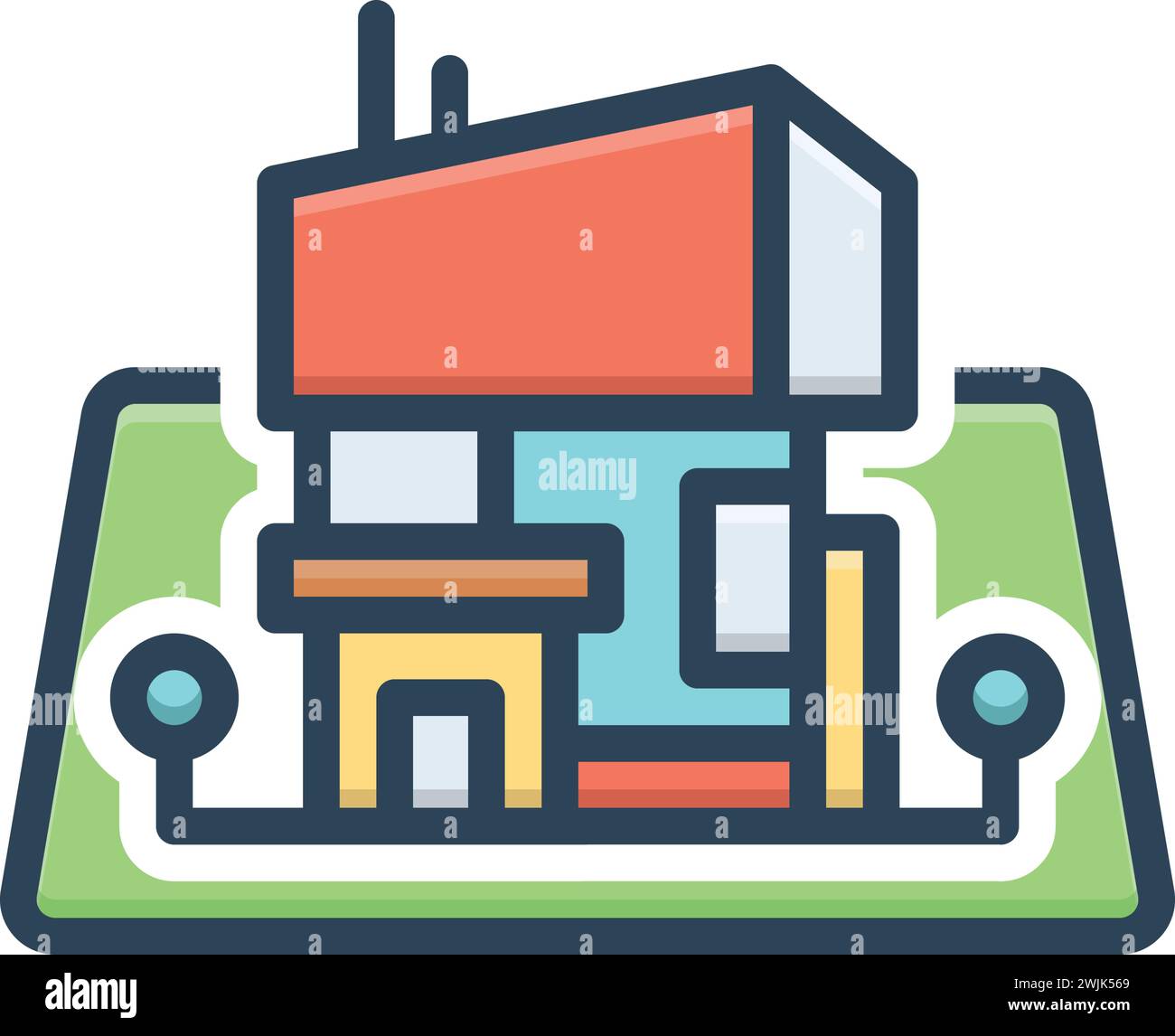 Architectonic architecture Stock Vector Images - Alamy