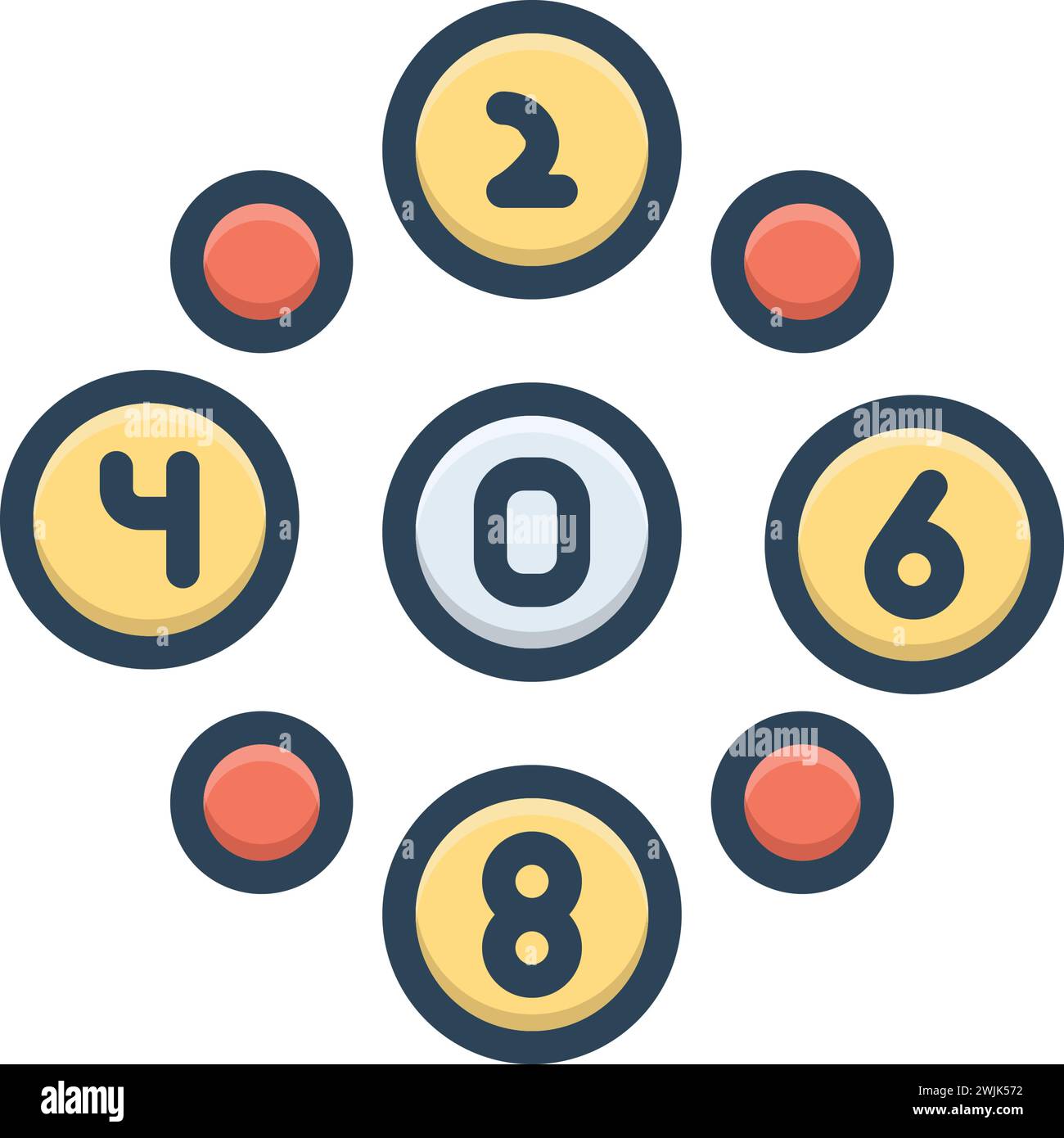 Icon for even,numbers Stock Vector Image & Art - Alamy