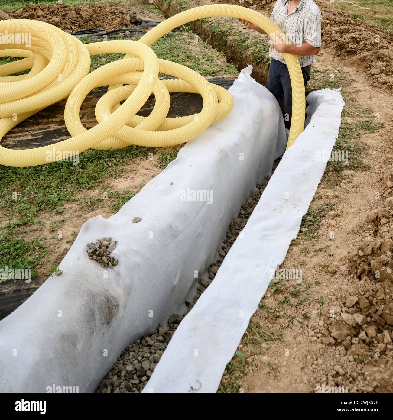 Trench groundwater system hi-res stock photography and images - Alamy