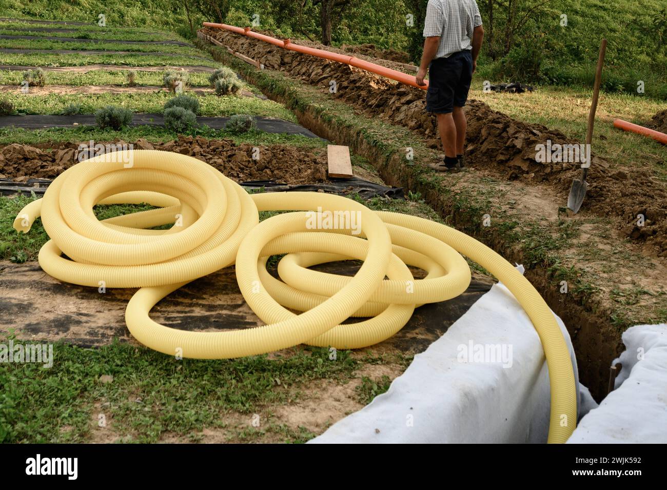 Trench groundwater system hi-res stock photography and images - Alamy