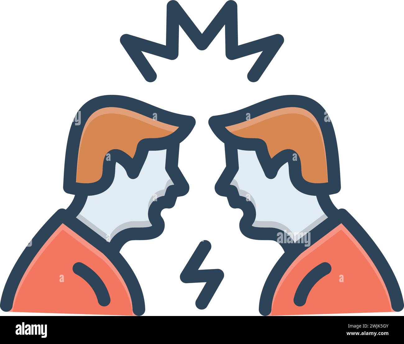 Dispute icon Stock Vector Images - Alamy