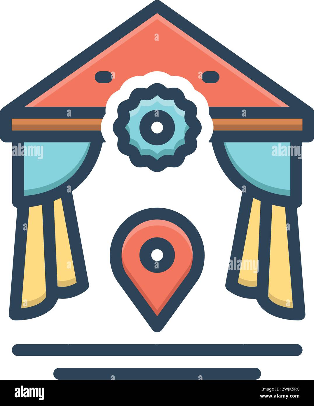 Venues vector vectors hi-res stock photography and images - Alamy