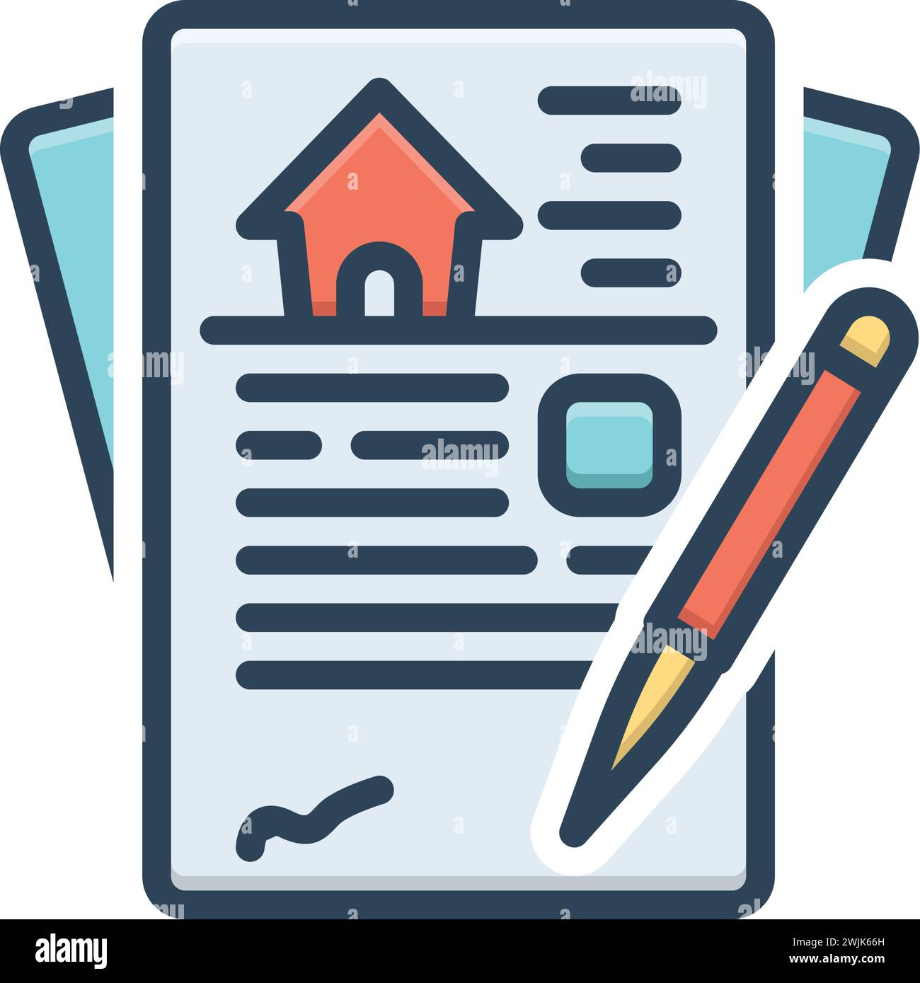 Contracts vector vectors Stock Vector Images - Alamy