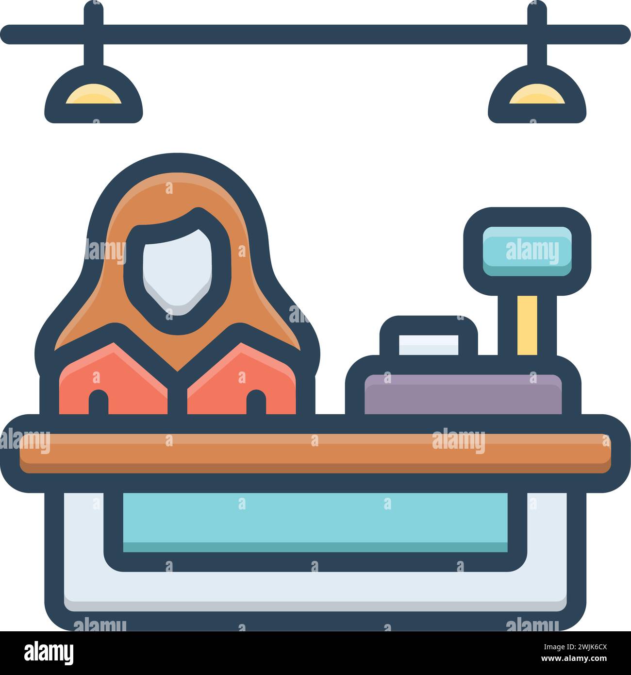 Bank clerk Stock Vector Images - Alamy