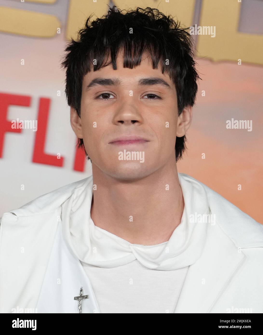 Los Angeles, USA. 15th Feb, 2024. Ian Ousley arrives at the Netflix's ...
