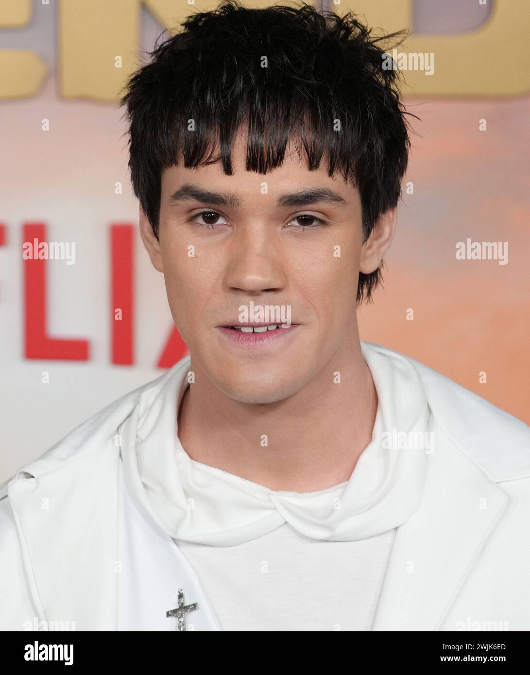 Los Angeles, USA. 15th Feb, 2024. Ian Ousley arrives at the Netflix's ...