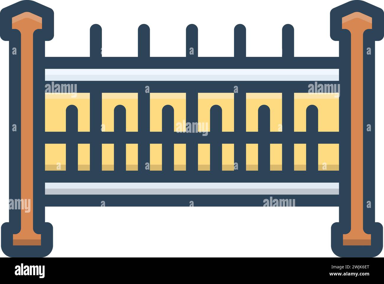 Icon for fence,border Stock Vector Image & Art - Alamy