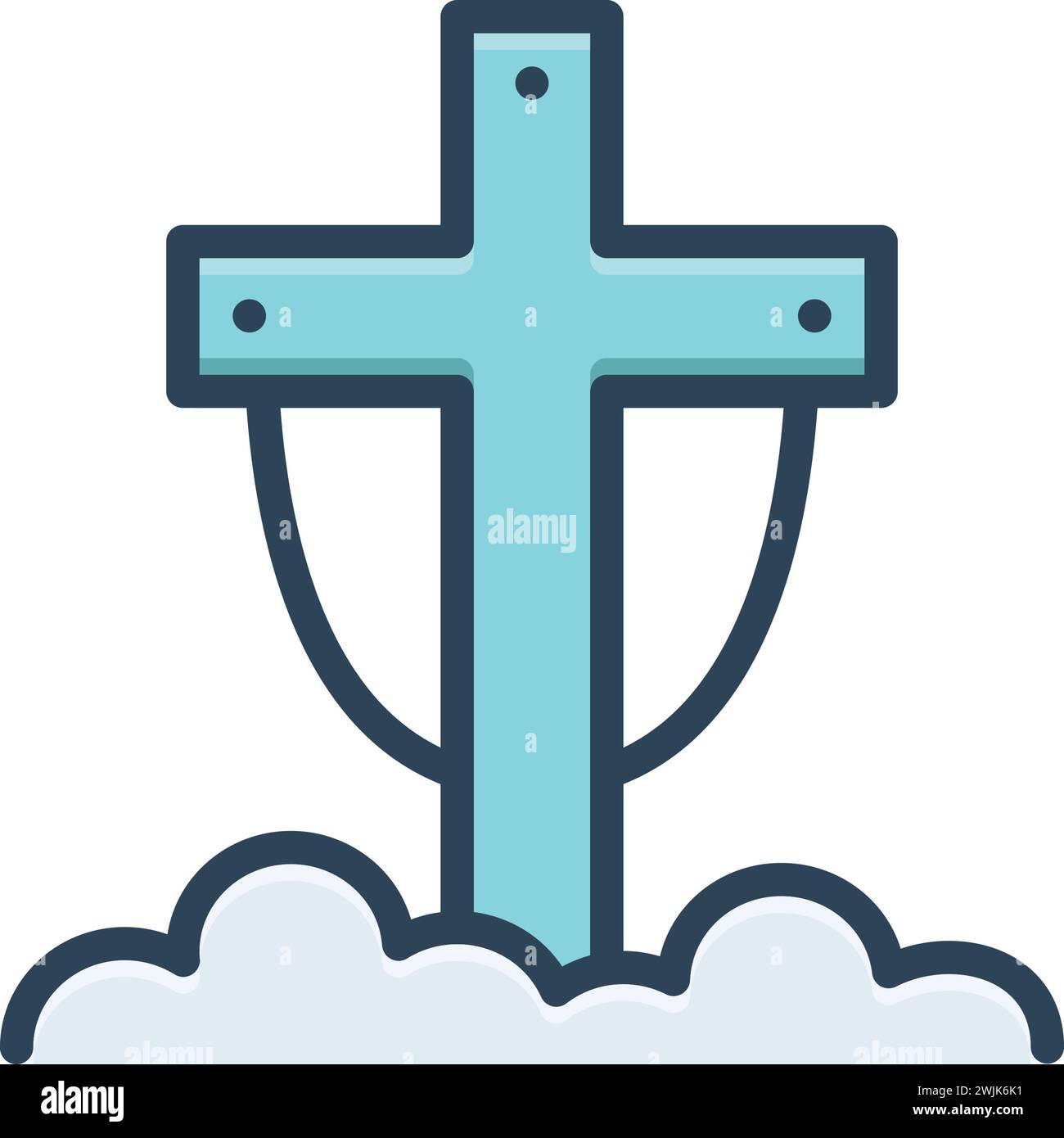 Cross and jesus Stock Vector Images - Alamy
