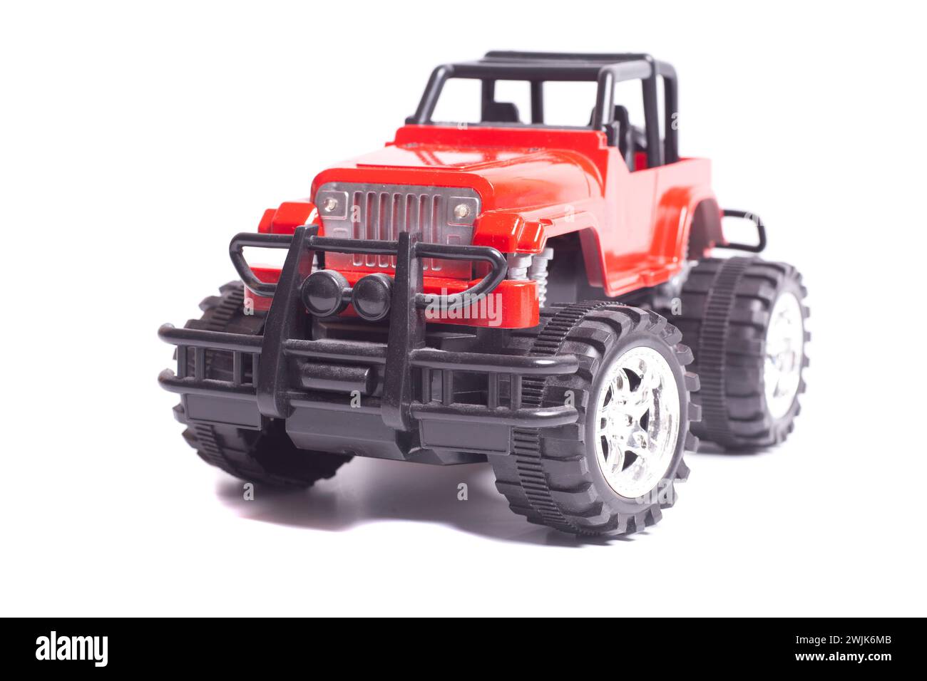 radio-controlled offroad 4x4 toy car isolated on white background Stock ...