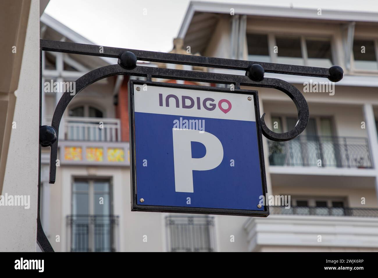 Bordeaux , France - 02 12 2024 : Indigo parking logo sign and text ...