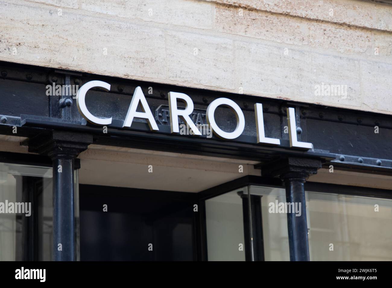 Bordeaux , France - 02 15 2024 : Caroll logo brand boutique and text sign entrance of fashion ...